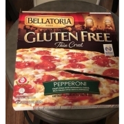 Bellatoria Pizza Pepperoni Pizza, Thin Crust, Gluten Free: Calories ...