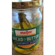 Meijer Sandwich Slices, Bread & Butter: Calories, Nutrition Analysis ...