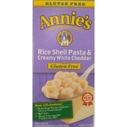 Annie's Homegrown Rice Shell Pasta & Creamy White Cheddar, Gluten Free ...