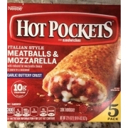Nestle Hot Pockets, Italian Style Meatballs & Mozzarella With Reduced ...