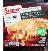Bremer Chicken Pot Pie: Calories, Nutrition Analysis & More | Fooducate