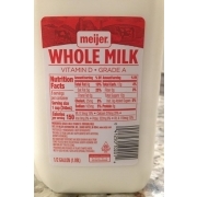Meijer Milk, Vitamin D: Calories, Nutrition Analysis & More | Fooducate