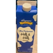 Wegmans Half & Half, Ultra-Pasteurized: Calories, Nutrition Analysis ...