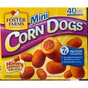Foster Farms Corn Dogs, Mini, Honey Crunchy Flavor: Calories, Nutrition ...