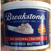 Breakstone's Whipped Butter, Salted: Calories, Nutrition Analysis ...