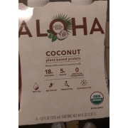 Aloha Protein Drink, Plant Based Protein, Coconut: Calories, Nutrition ...