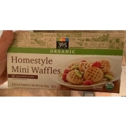 365 Everyday Value Waffles, Homestyle Mini, Organic: Calories ...