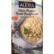 Alexia White Cheddar Riced Cauliflower With Black Pepper: Calories ...