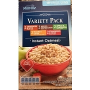 Millville Instant Oatmeal Variety Pack: Calories, Nutrition Analysis ...