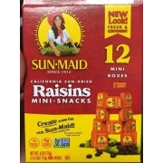 Sun Maid Raisins, Mini Snacks: Calories, Nutrition Analysis & More ...