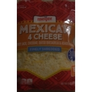 Meijer Finely Shredded Mexican Cheese: Calories, Nutrition Analysis ...