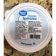 Great Value Chocolate Sprinkles: Calories, Nutrition Analysis & More ...
