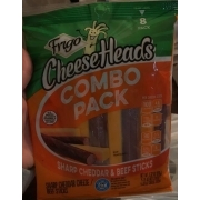 Cheese Heads Sharp Cheddar & Beef sticks: Calories, Nutrition Analysis ...