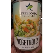 Freedom's Choice Mixed Vegetables, Canned: Calories, Nutrition Analysis ...