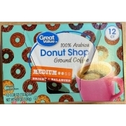 Great Value Ground Coffee, Donut Shop, Medium: Calories, Nutrition ...
