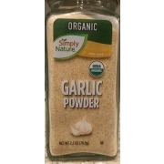 Simply Nature Garlic Powder: Calories, Nutrition Analysis & More ...