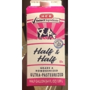 H-E-B Milk, Half & Half, Grade A Homogenized Ultra-Pasteurized ...