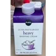 Publix Ultra-Pasteurized Heavy Whipping Cream: Calories, Nutrition ...