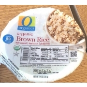 O Organics Rice, Brown: Calories, Nutrition Analysis & More | Fooducate