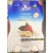 LaLa Yogurt Smoothie, With Probiotics, Strawberry Banana Cereal ...