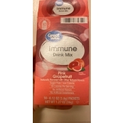 Great Value Immune drink mix, pink grapefruit: Calories, Nutrition ...