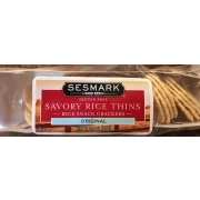 Sesmark Savory Rice Thins, All Natural Snack Crackers: Calories ...