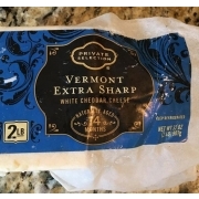 Private Selection Vermont Extra Sharp White Cheddar Cheese: Calories ...