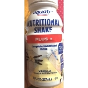 Equate Nutritional Shake Plus, Vanilla: Calories, Nutrition Analysis ...