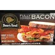 Boar's Head Bacon, Fully Cooked: Calories, Nutrition Analysis & More ...