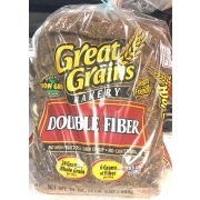 Great Grains Bakery Bread, Double Fiber: Calories, Nutrition Analysis ...