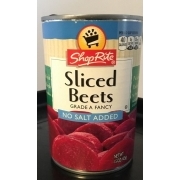 ShopRite Sliced Beets, Grade A Fancy: Calories, Nutrition Analysis ...