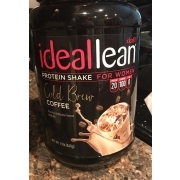Ideal Lean Protein Shake, For Women, Cold Coffee Brew: Calories ...