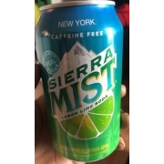 Mist Twst Lemon Lime Sparkling Flavored Soda: Calories, Nutrition ...