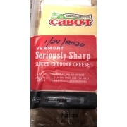 Cabot Sliced Cheddar Cheese, Vermont Seriously Sharp: Calories ...