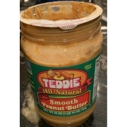 Teddie Peanut Butter, Smooth, All Natural: Calories, Nutrition Analysis ...
