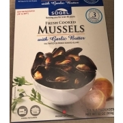 Sogel Fresh Cooked Mussels With Garlic Butter: Calories, Nutrition ...