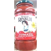 Francesco Rinaldi Pasta Sauce, Tomato Garlic & Onion: Calories ...