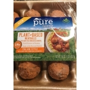Pure Farmland Plant-Based Meatballs, Italian Style: Calories, Nutrition ...