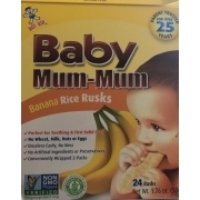 Hot Kid Rice Rusks, Banana: Calories, Nutrition Analysis & More | Fooducate