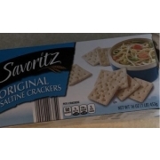 Savoritz Saltine Crackers, Original: Calories, Nutrition Analysis ...
