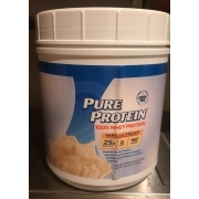 Pure Protein 100% Whey Protein Powder, Vanilla Cream: Calories ...