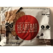 Corazonas Heart Bar Oatmeal Square, Chocolate Chip: Calories, Nutrition ...