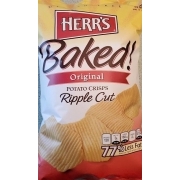 Herr's Original Baked Ripple Cut Potato Crisps: Calories, Nutrition ...