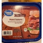 Great Value Hard Salami, Thin Sliced: Calories, Nutrition Analysis ...