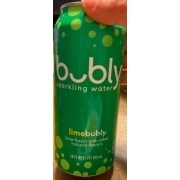 Bubly Sparkling Water, Lime: Calories, Nutrition Analysis & More ...