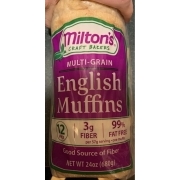 Milton's English Muffins, Multigrain: Calories, Nutrition Analysis ...