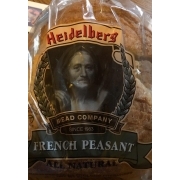 Heidelberg Baking Company Bread, French Peasant: Calories, Nutrition ...