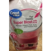Great Value Fruit Smoothie: Calories, Nutrition Analysis & More | Fooducate