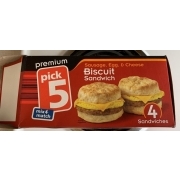 Pick 5 Biscuit Sandwich: Calories, Nutrition Analysis & More | Fooducate