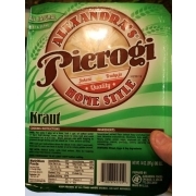 Alexandra's Home Style Pierogi, Kraut: Calories, Nutrition Analysis ...